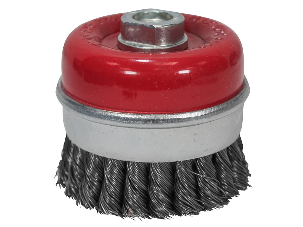 Wire Cup Brush Twist Knot 80mm X M14 X 2 FaithfullTools Wire Cup Brush Twist Knot 80mm X M14 X 2 FaithfullTools